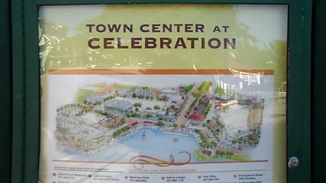 Celebration town center map us192 kissimmee orlando - YouTube