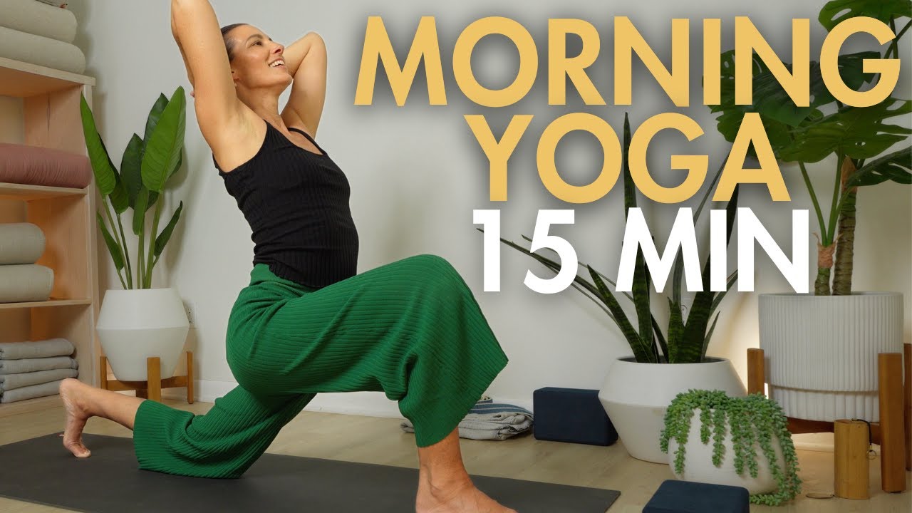 15 Min Radiant Morning Yoga For All Levels | Thousand Petals Yoga - YouTube
