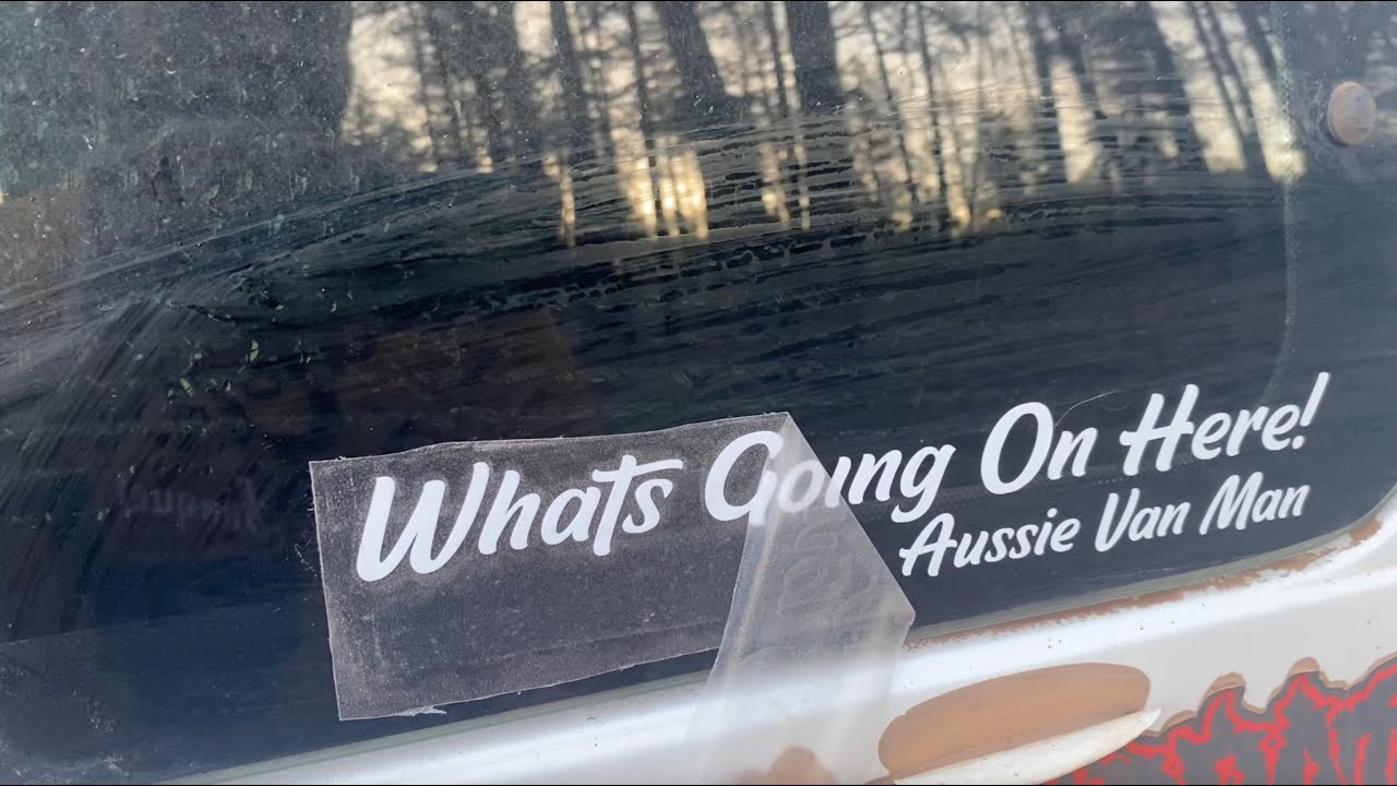 How To Apply Your Aussie Van Man Decals! - YouTube