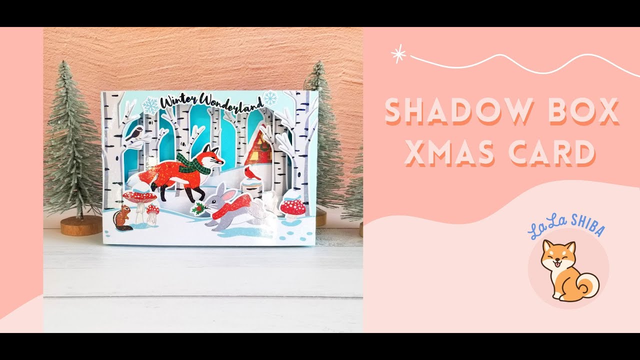 Christmas Winter Wonderland Landscape Shadow Box Card Assembly - YouTube
