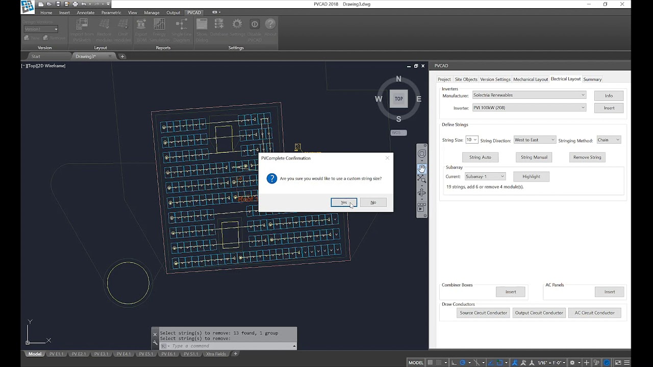Solar Design University: PVCAD 2.5 - String Modules and Complete ...