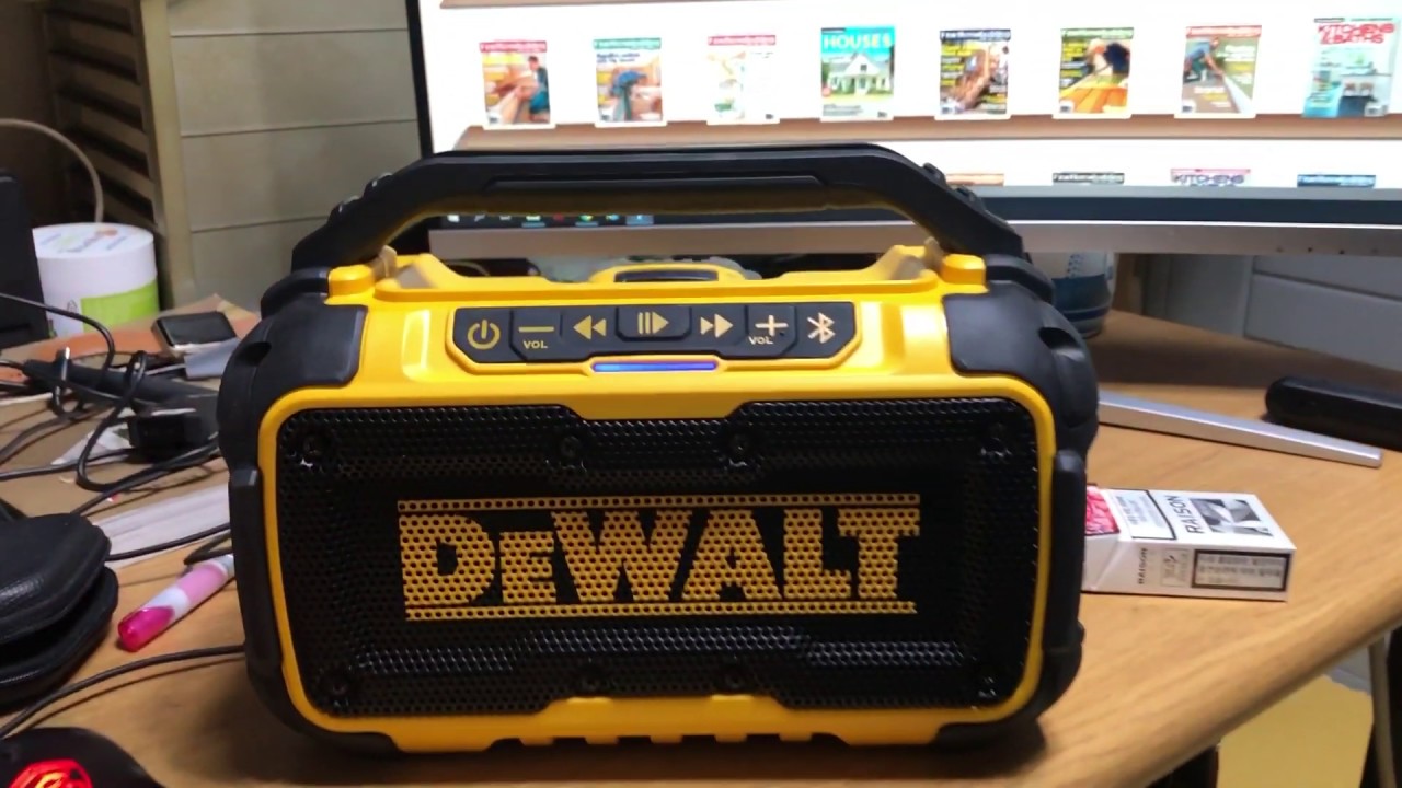 DEWALT DCR010 20V Max Bluetooth Jobsite Speaker - YouTube
