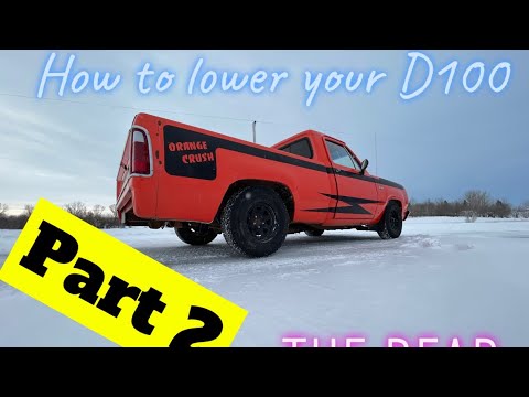 How to lower your dodge d100 part 2 - YouTube