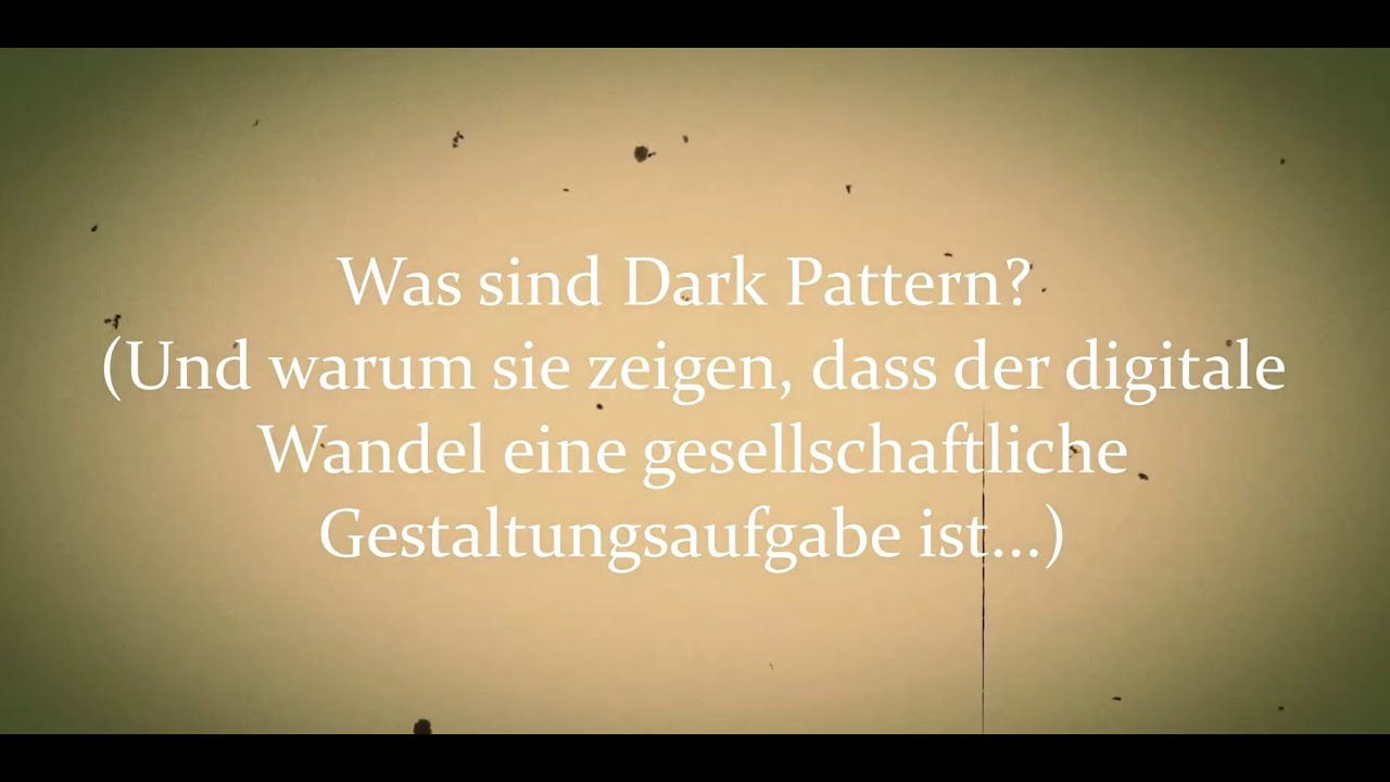 ?Was sind Dark Patterns? #MedienpaedImSchaukelstuhl - YouTube