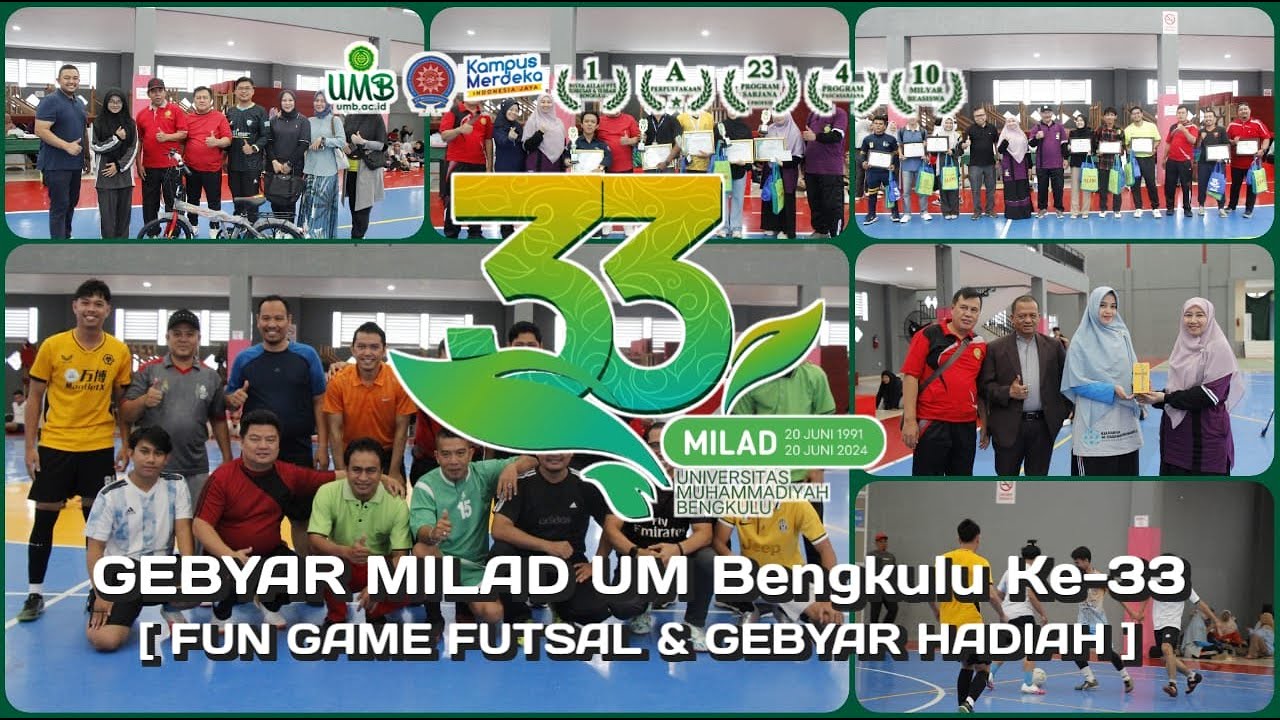 Fun Game Futsal dan Gebyar Hadiah Milad 33 UMB 2024 - YouTube