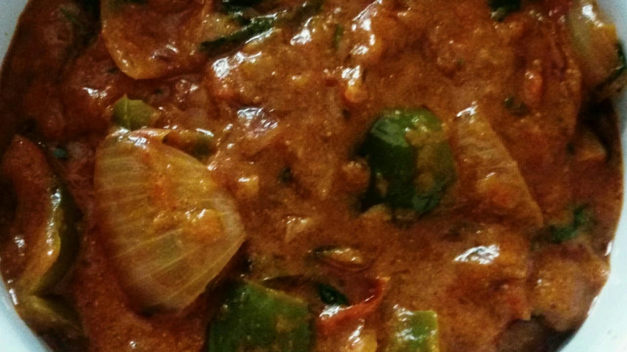 Capsicum masala curry, Onion capsicum curry, easy and tasty capsicum ...