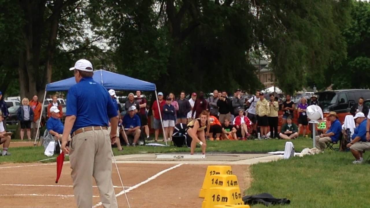 NCAA D3 Women Shot Put Final 2016 - YouTube