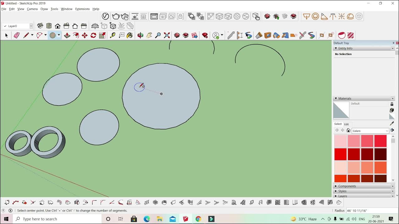 How to Create Smooth Circles/Arcs in SketchUp - YouTube
