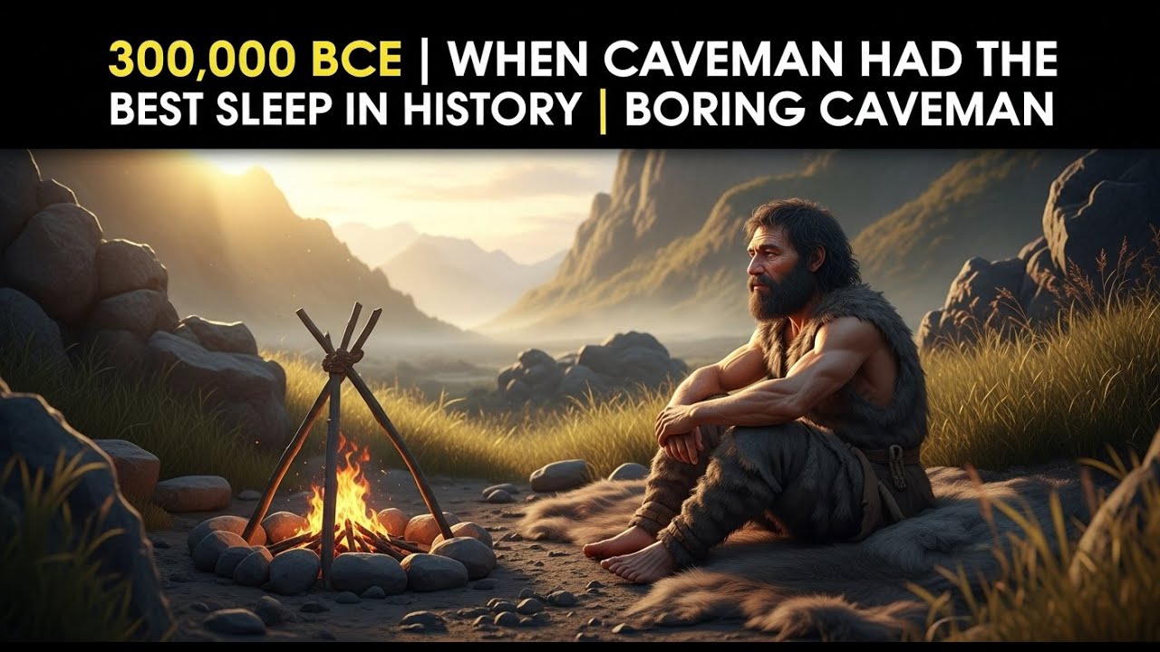 300,000 BCE | When Caveman Had the Best Sleep in History | Boring ...