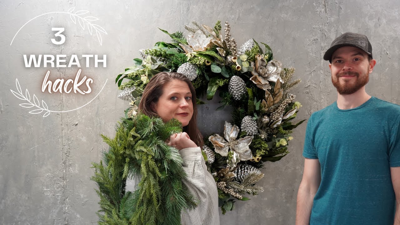 3 Hacks To Creating a DIY Christmas Wreath with David Christopher's ...