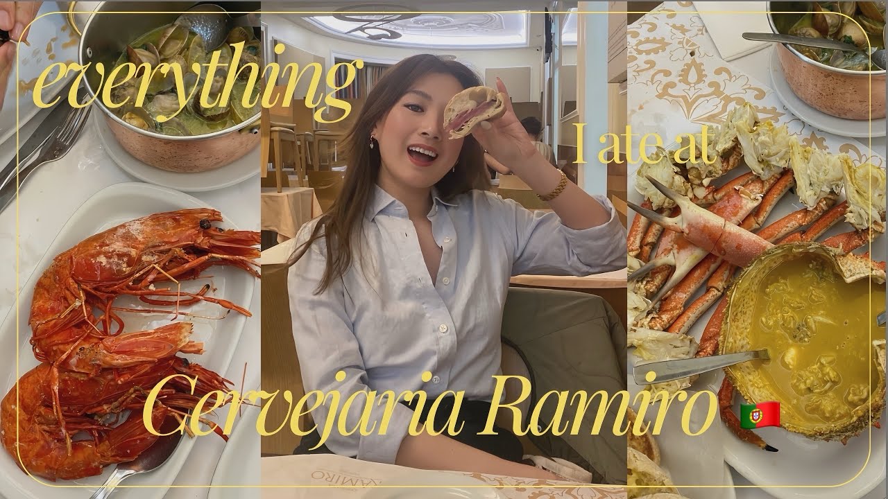 eating at Cervejaria Ramiro — the best seafood restaurant in Lisbon 🦀🇵🇹 ...