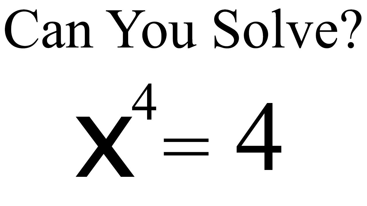 A Great Equation | Can You Solve? - YouTube