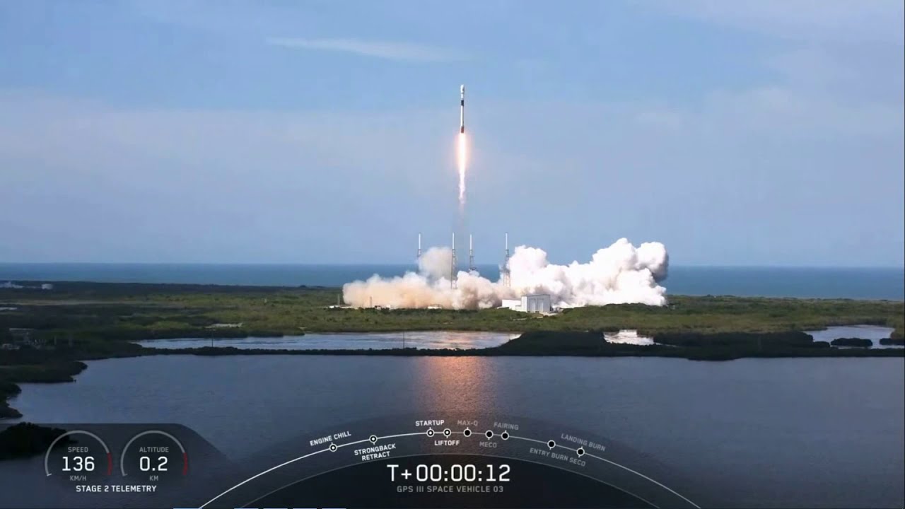 Exitoso Lanzamiento de GPS III Space Vehicle - YouTube