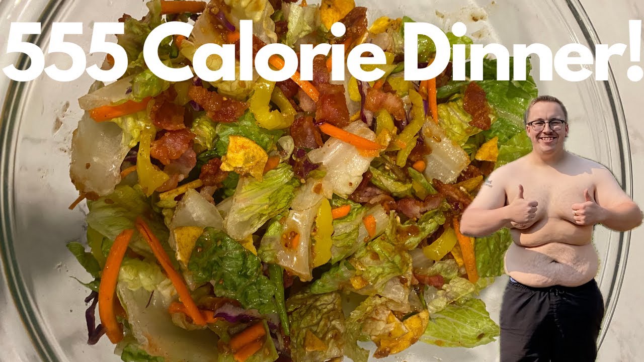 550 Calorie Bacon Salad - Dinner during weight loss - YouTube