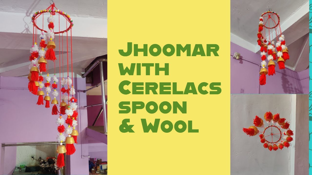 Creating Beautiful Ceiling Hanging Crafts with Cerelacs Spoon and Wool ...