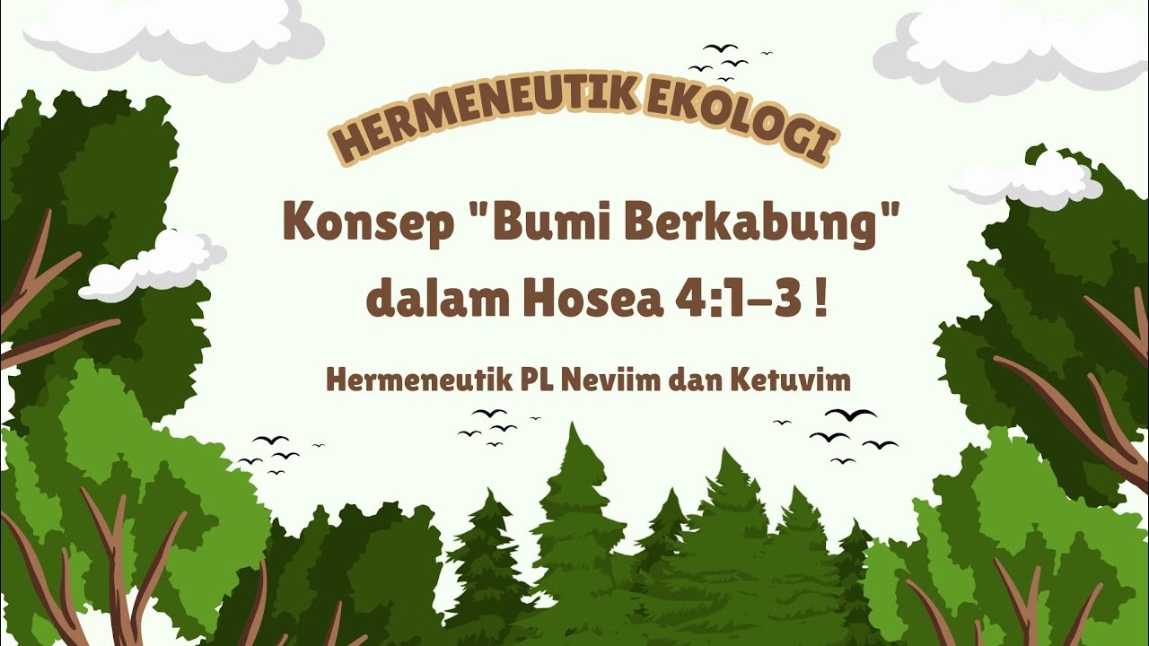 Konsep "Bumi Berkabung" dalam Hosea 4:1-3 ~ Hermeneutik Ekologi ...