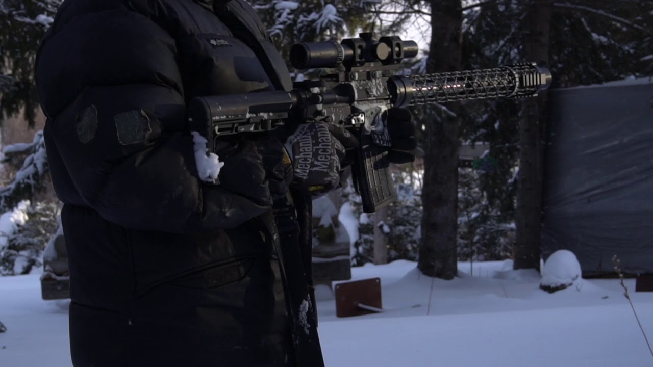 Polar Vortex extreme cold AR gun lube test - YouTube