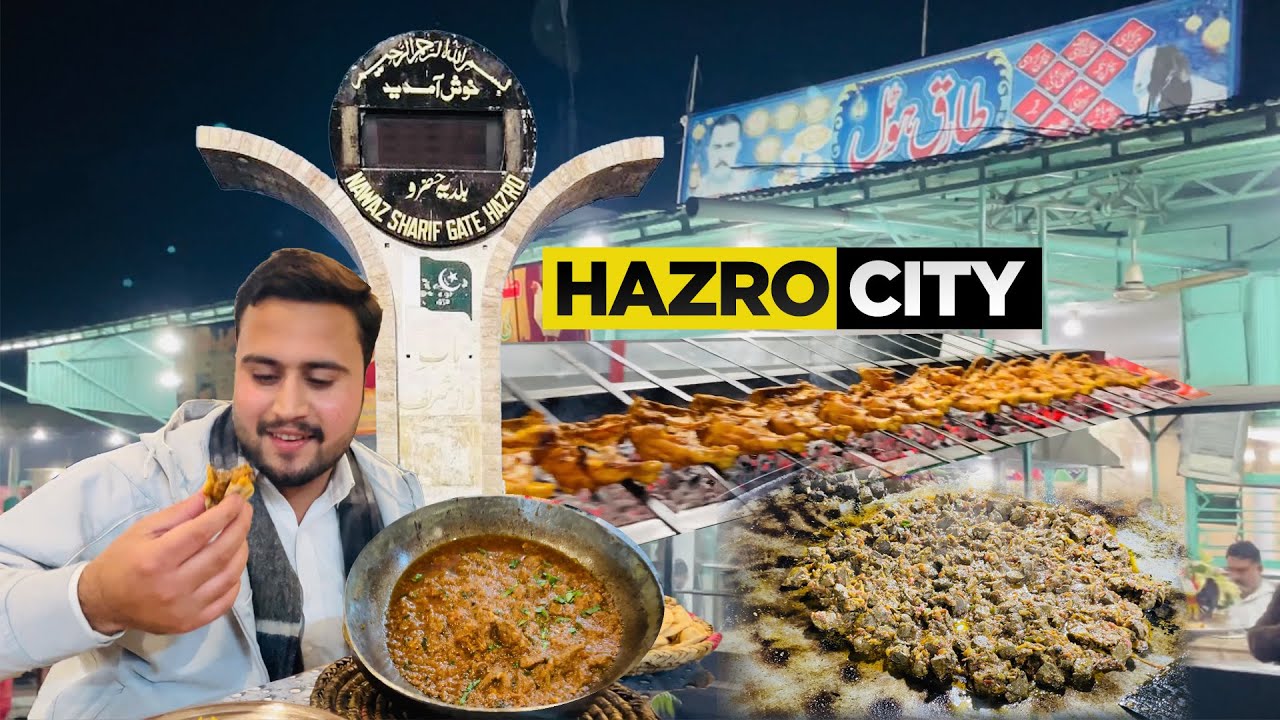 Attock Hazro Best Street Food Old Kabab, Poori Chola , Tariq Hotel ...