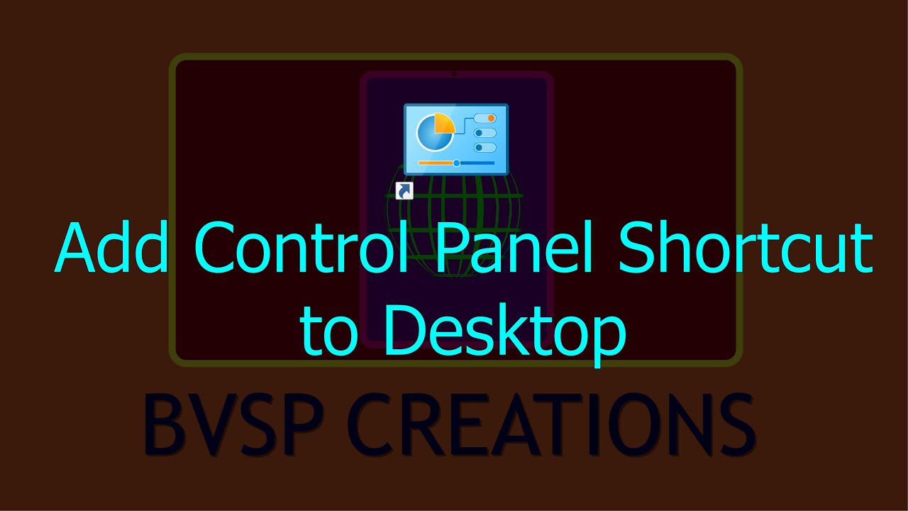 Add Control Panel Shortcut to desktop | Add Control Panel on Windows 10 ...