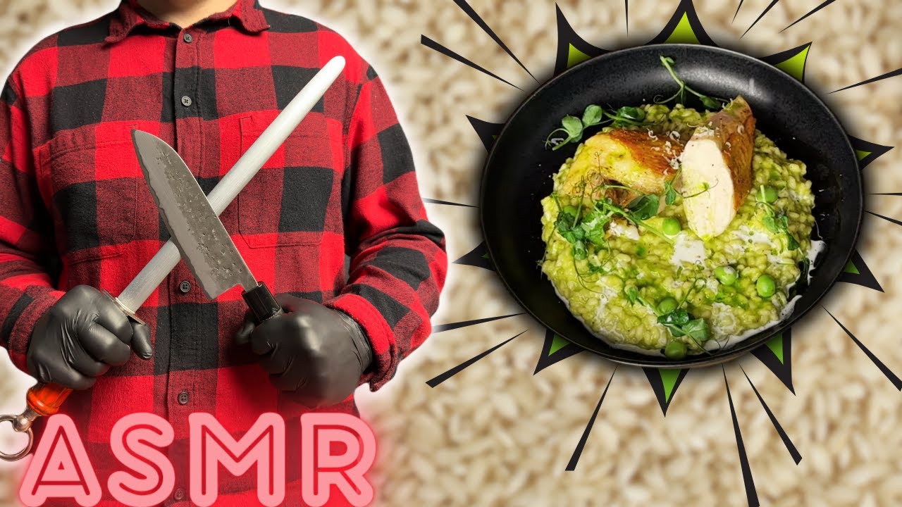 /ASMR/ CREAMY pea RISOTTO #asmrcooking - YouTube