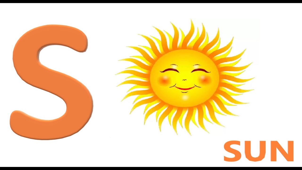 English Alphabets - S for SUN - YouTube