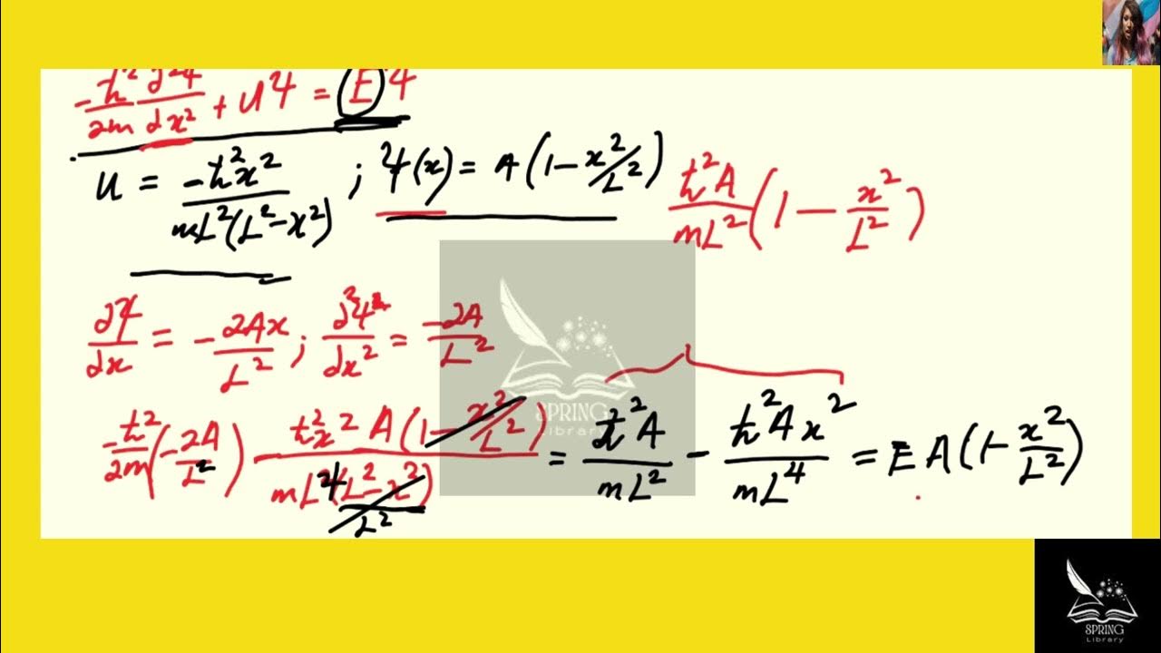 [Physics] Consider two particles of mass and (in one dimension) that interact via a potential th ...