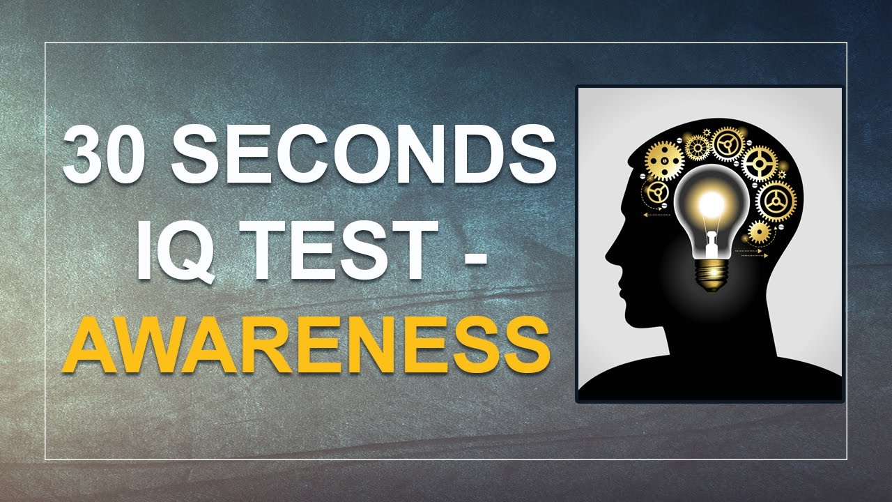 30 Seconds IQ Test - YouTube