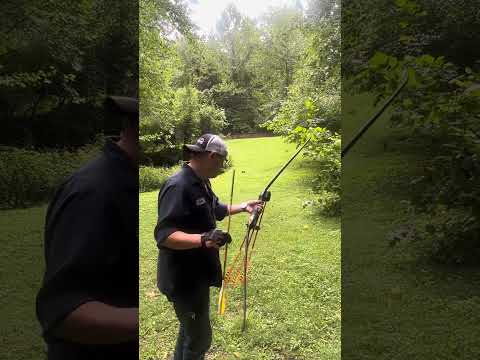 Traditional Archery Stump shooting Arrows - YouTube