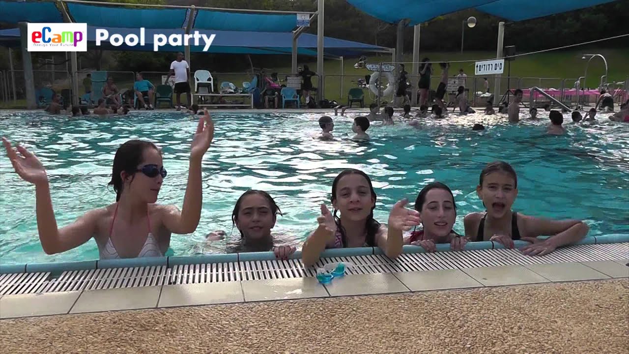 eCamp- Pool party and Giga trip! - summer camp in Israel 2012 - YouTube