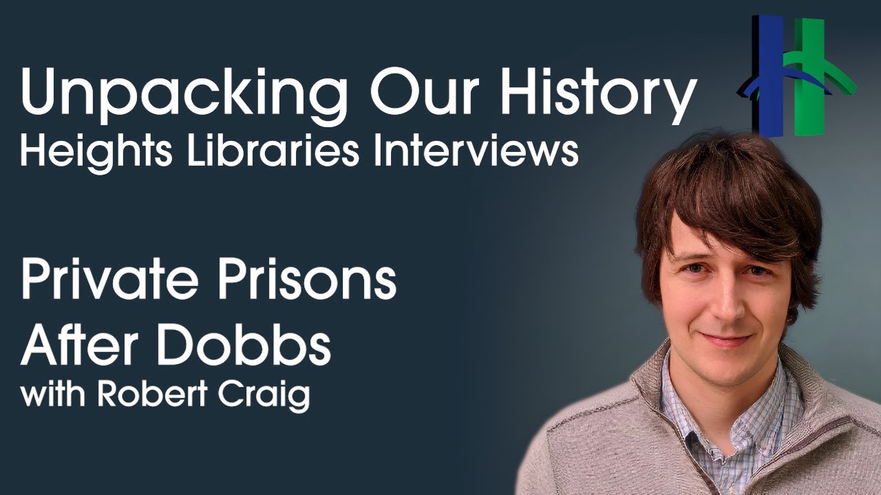 Private Prisons After Dobbs with Robert Craig - YouTube