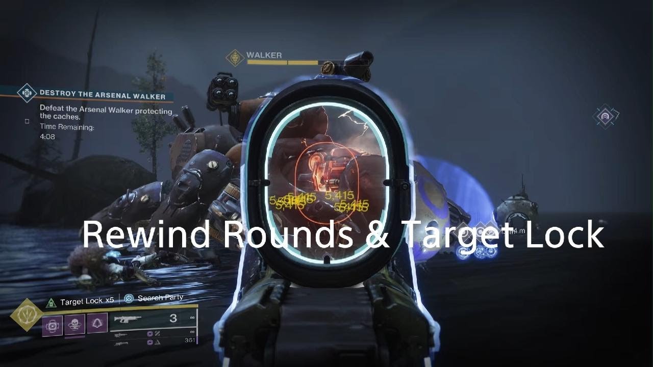Destiny 2 primary rewind rounds & target lock testing 1 - YouTube