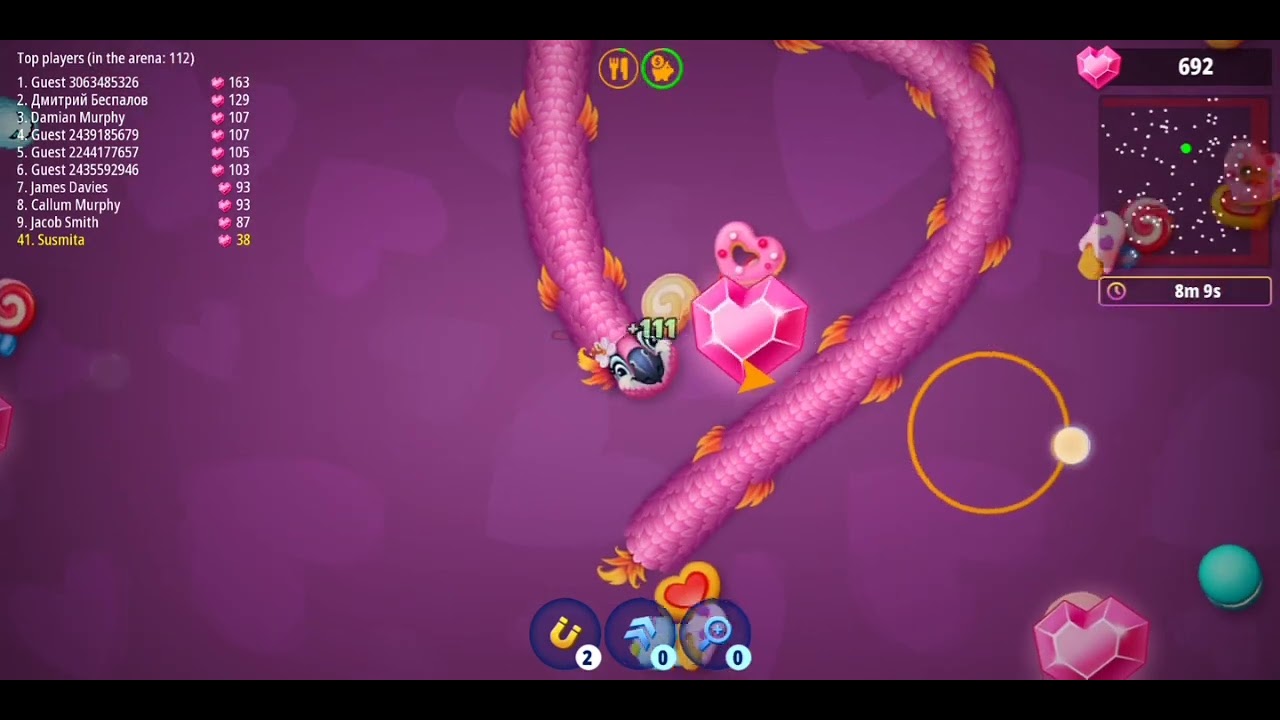 valentine's day update game play worms zone .io||susmitagaming - YouTube