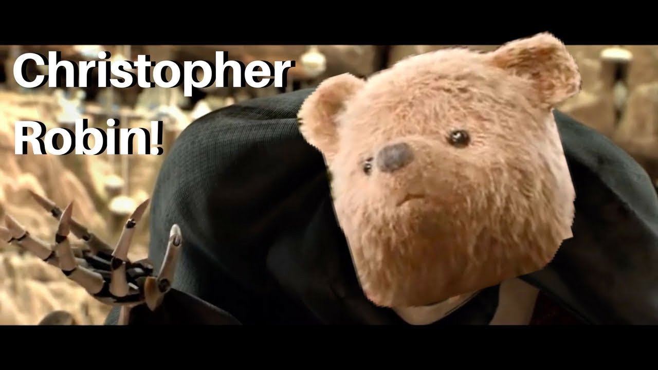 "Hello There" only its replaced with the Christopher Robin trailer ...
