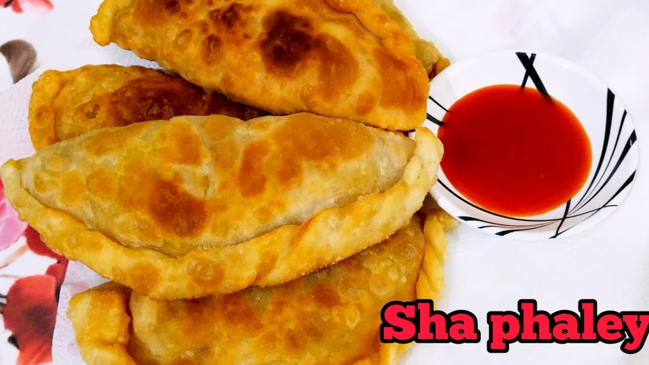 How to make chicken sha phaley/shyabhale//Tibetan street food fried ...