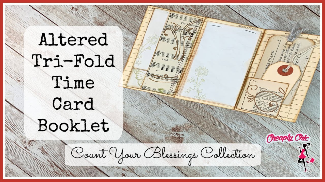 Let's make a Vintage Style Altered Time Card Booklet! - YouTube