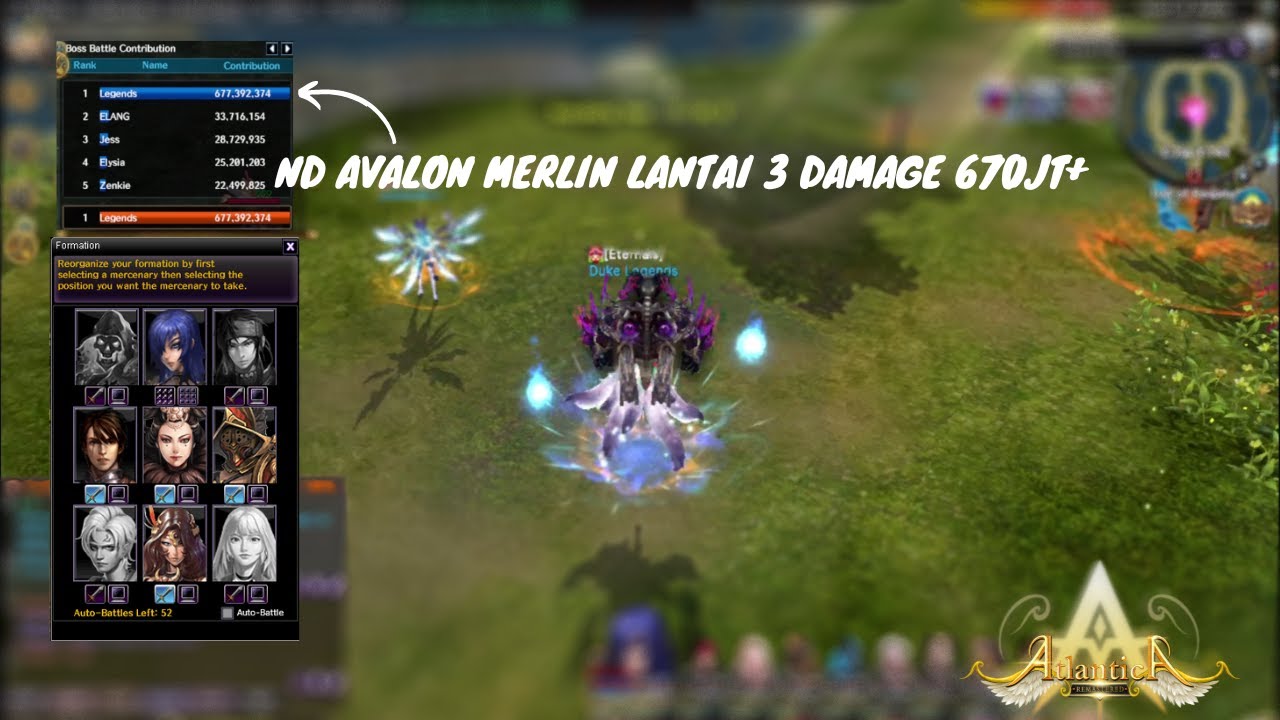 ND AVALON MERLIN Lt 3 JOB WHIP | ATLANTICA REMASTERED - YouTube