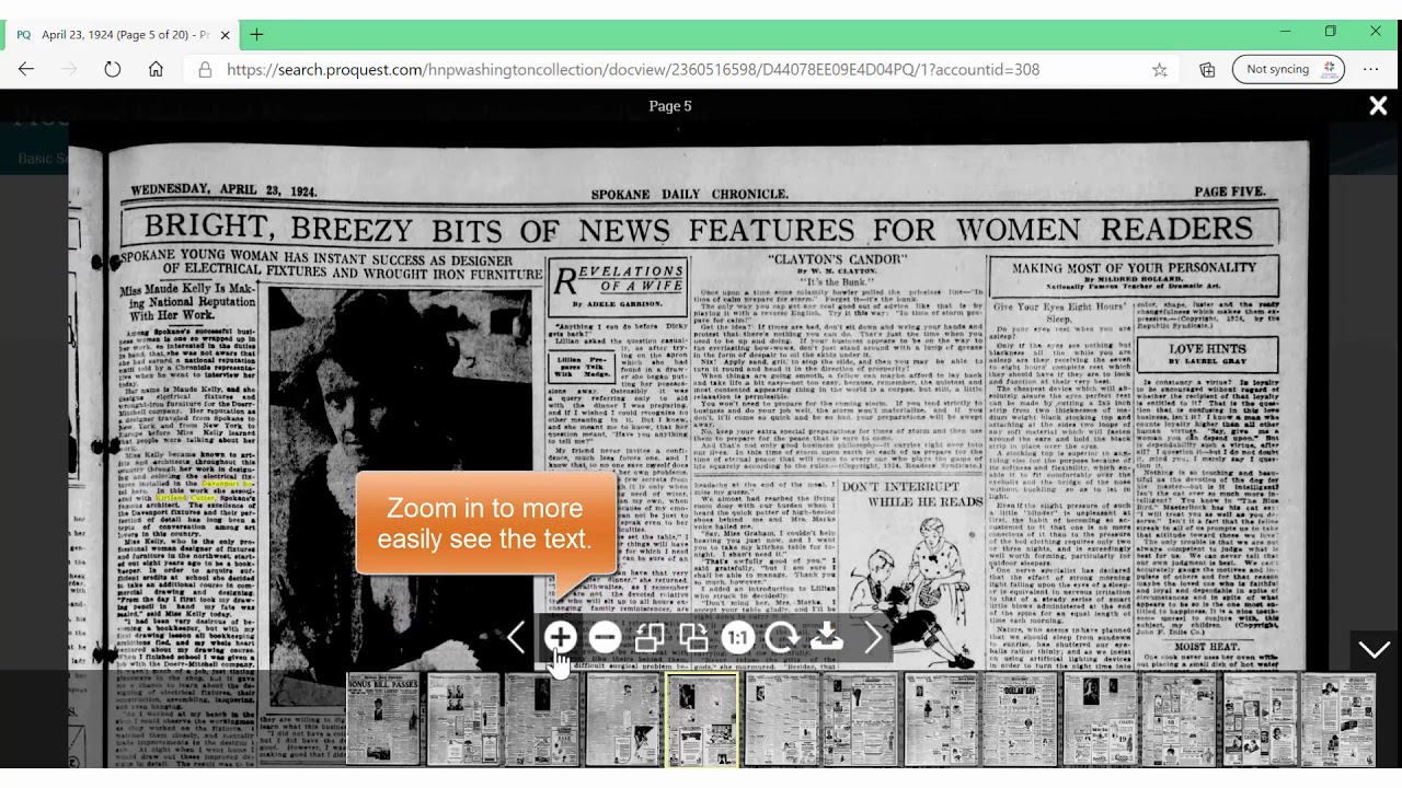 Find Historical Newspaper Articles with Proquest - YouTube