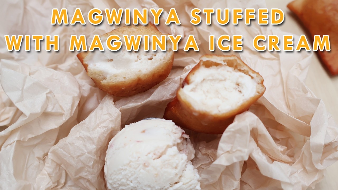 Magwinya flavoured ice cream stuffed inside hollow magwinya pillows ...