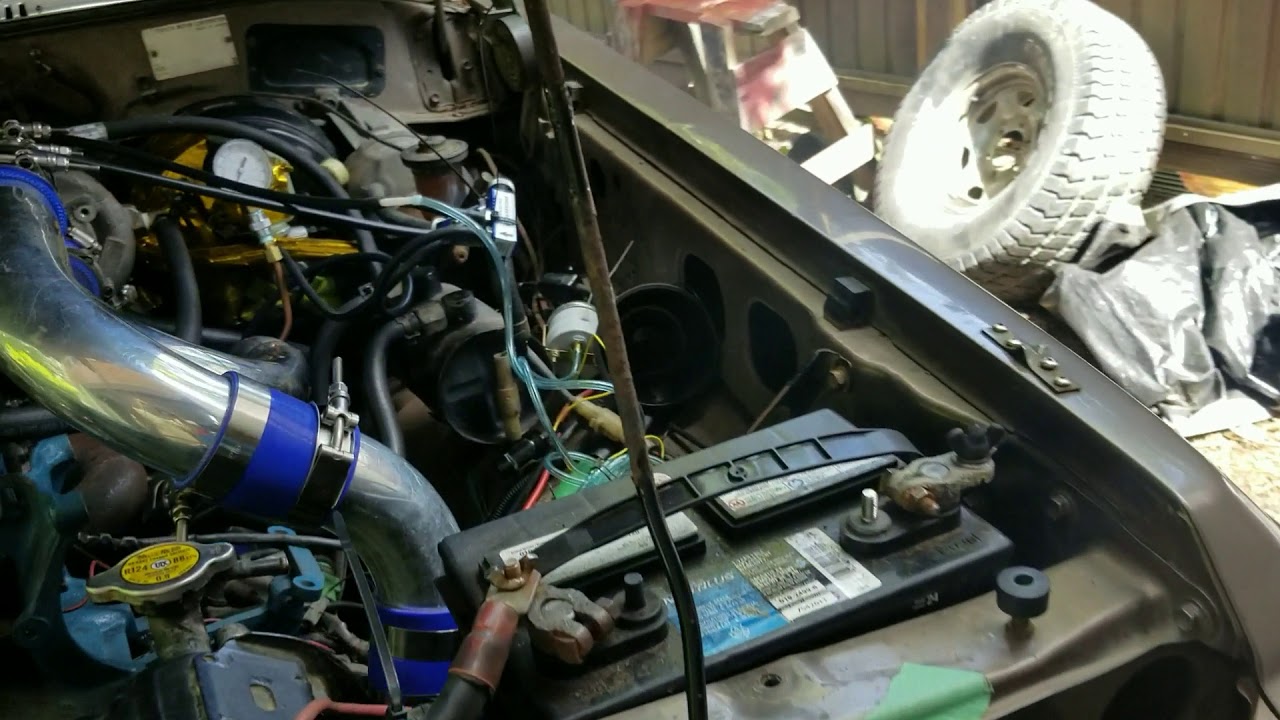 2H compound turbo injection timing fixed - YouTube