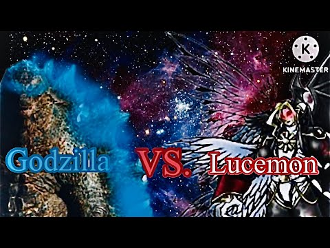Godzilla vs Lucemon || (MonsterVerse vs. Digimon Frontier) #battle # ...