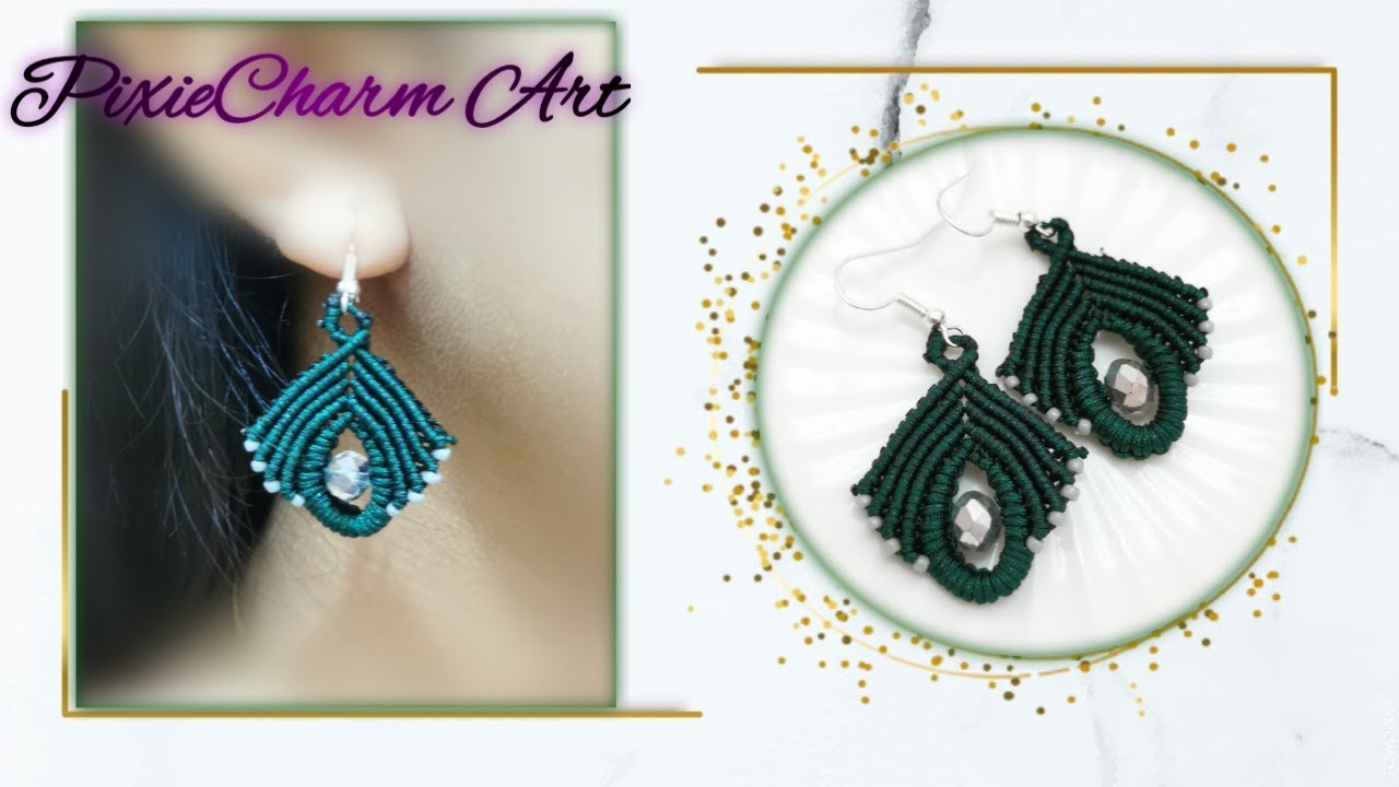 Making Easy Macrame Earring | Baby Stingray - YouTube