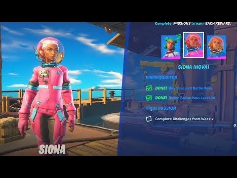 Unlocking Pink Siona Fortnite Week 8 Challenges - YouTube