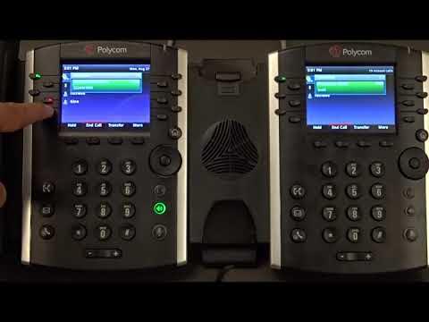 Polycom Speed Dial Busy Lamp Field (BLF) - YouTube