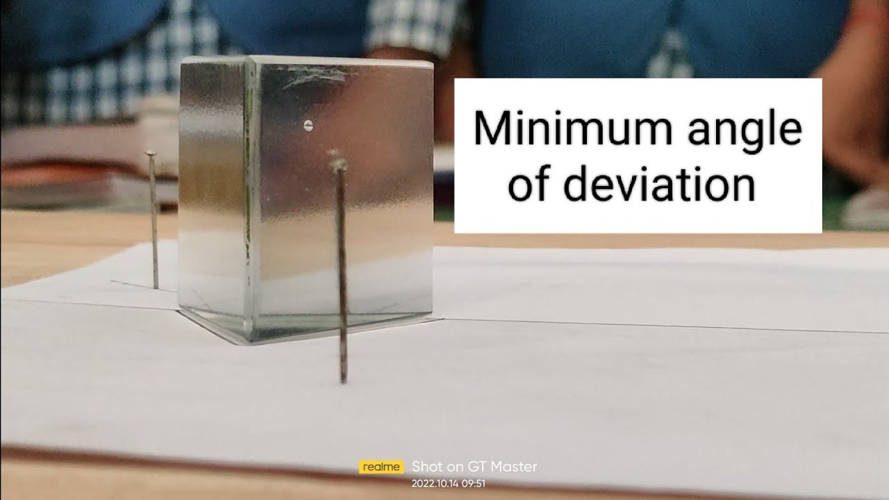 Practical of Minimum angle of deviation by a prism - YouTube