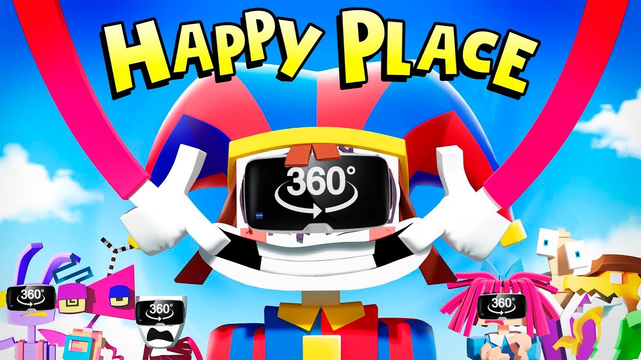 360º VR The Amazing Digital Circus Music Video 🎵 - "Happy Place ...