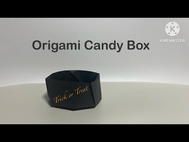 Origami Candy Shaped Box For Halloween Youtube