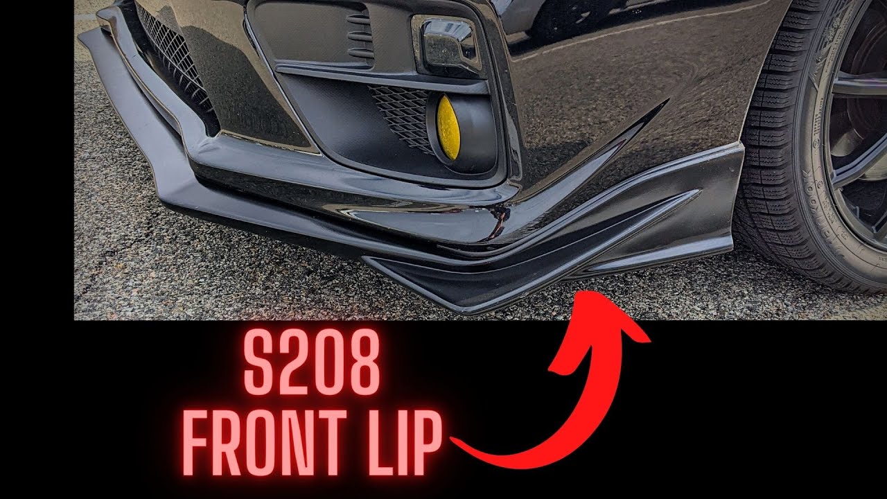 Subaru WRX Front Lip Install | OLM S208 Lip - YouTube
