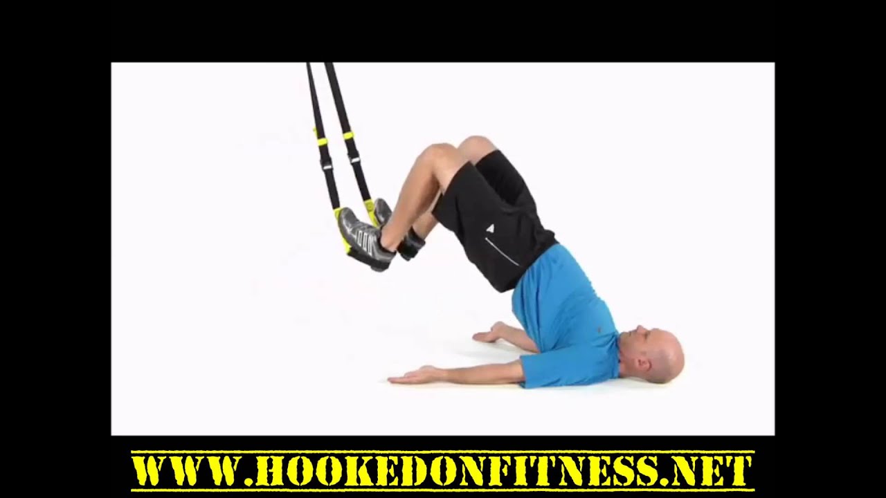 TRX Bridge to Hamstring Curl at Hooked on Fitness - YouTube