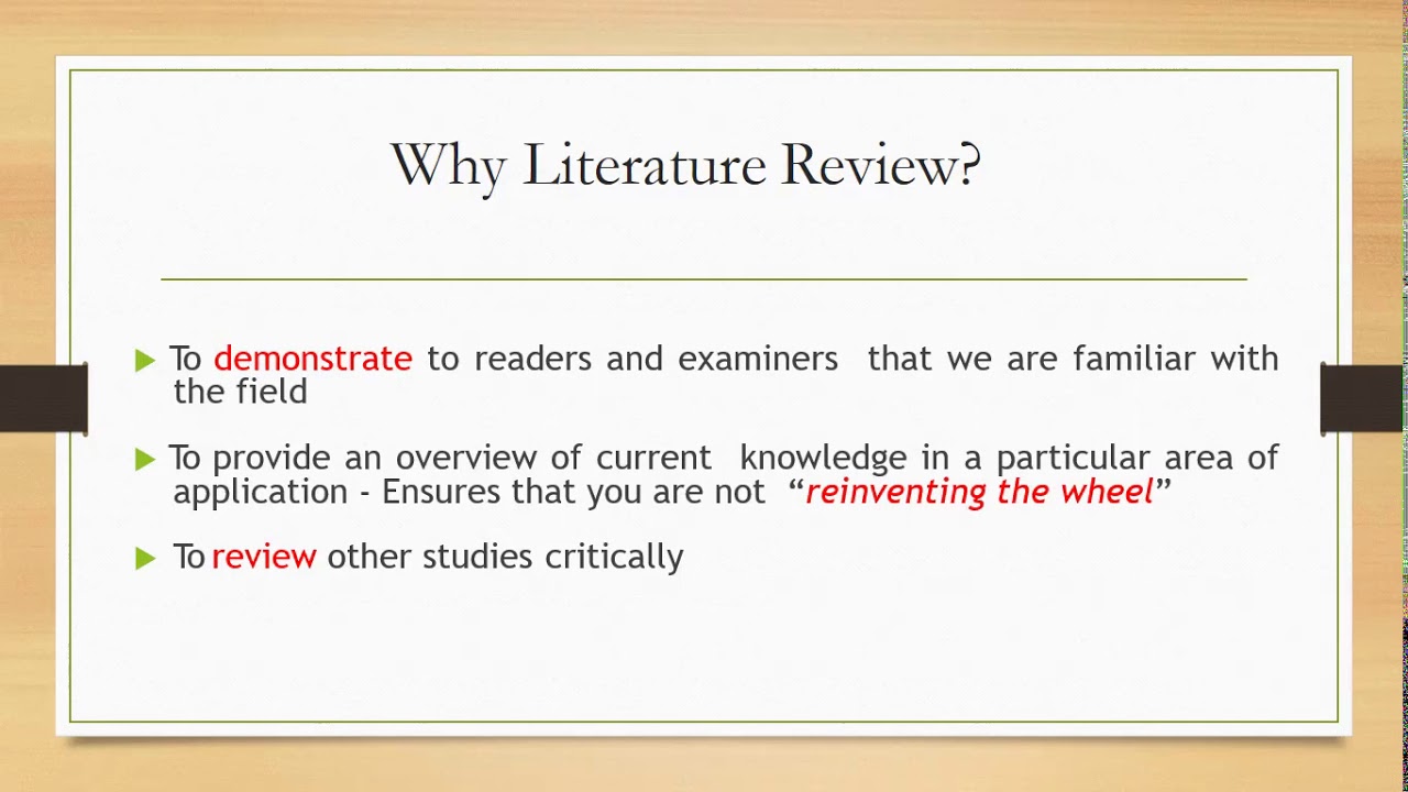 What Is Literature Review Why We Study Literature Review In Hindi Urdu