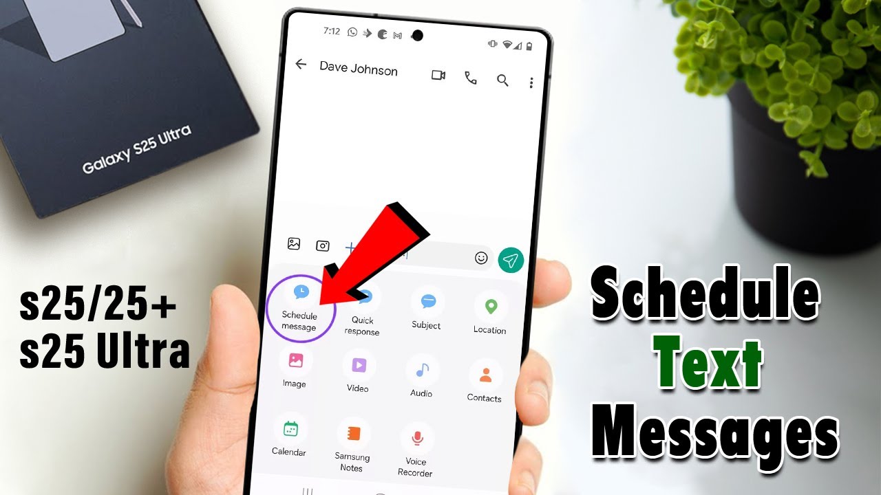 How To Schedule Text Messages In Samsung Galaxy S25/ S25+/ S25 Ultra ...